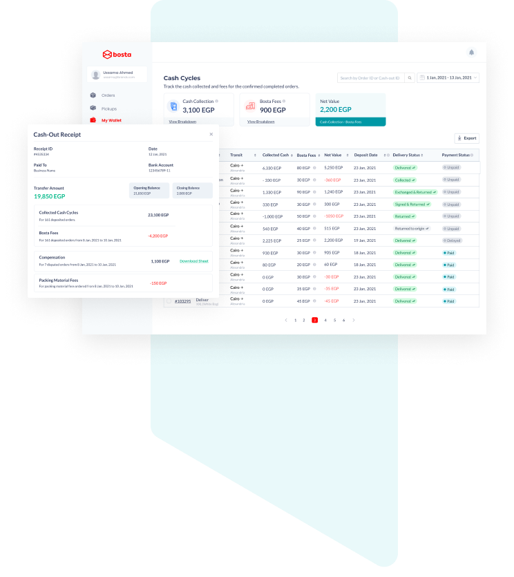 Bosta Business Dashboard | Parcel Delivery | Bosta Egypt